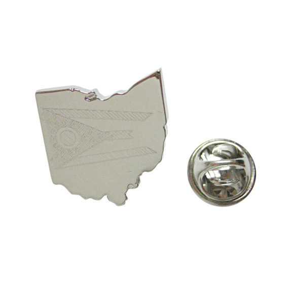 Kiola Designs | Accessories | Ohio State Map Shape And Flag Design ...